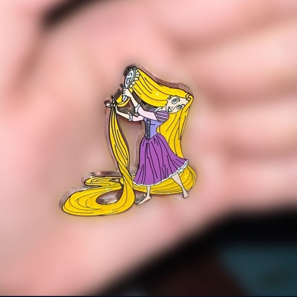 Disney | Accessories | Disney Rapunzel Glitter Pin | Poshmark